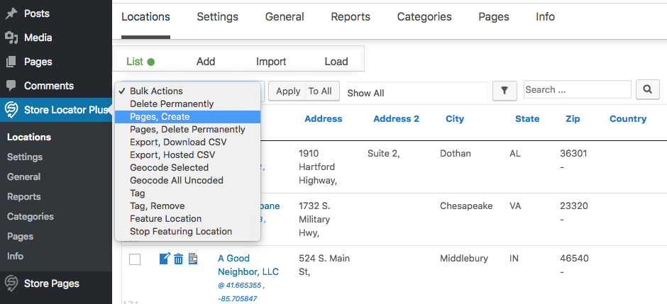 Generating Store Pages - Documentation